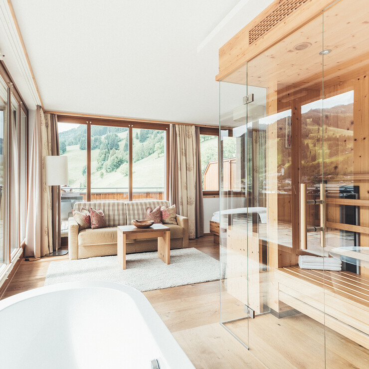 Zimmer mit Sauna in Großarl, Österreich |4*S Hotel Nesslerhof